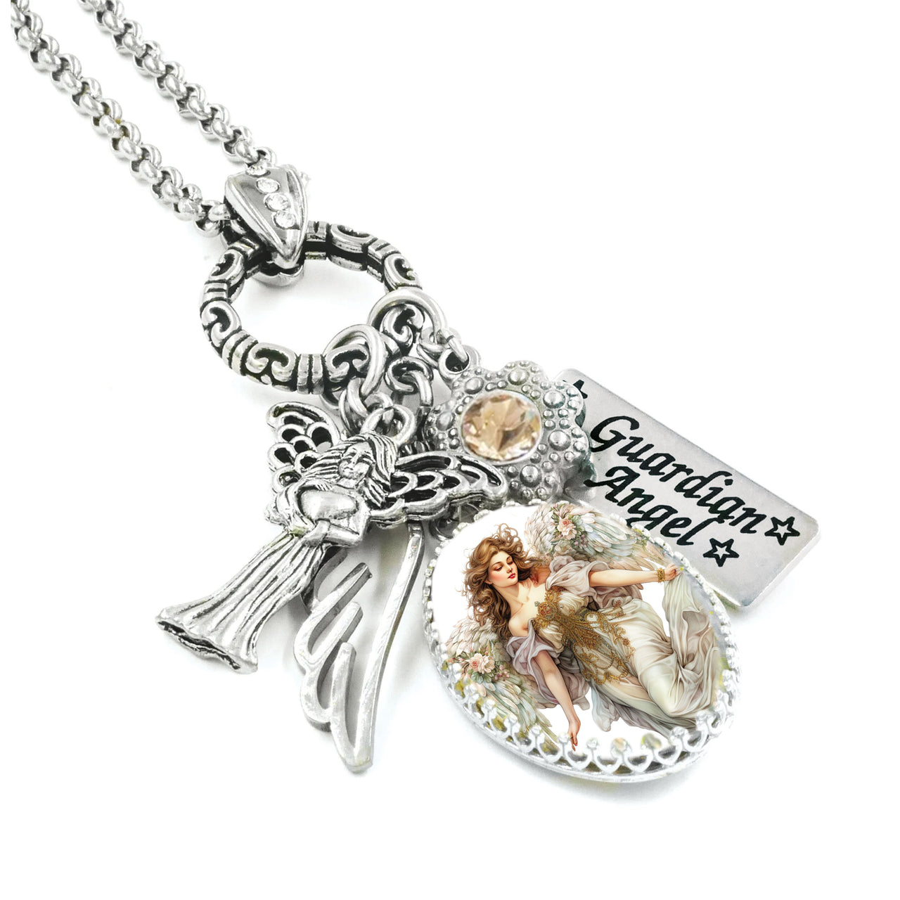 Guardian Angel Necklace - Angel Jewelry - Guardian Angel - Spiritual ...