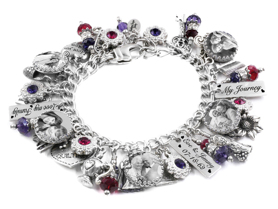 Personalized Keepsake Charm Bracelet. Legacy Bracelet, Personalized Jewelry