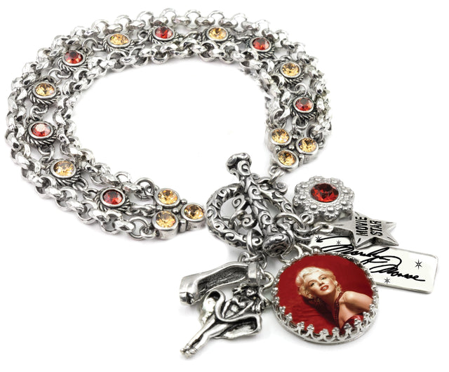 Marilyn Monroe Charm Bracelet, Marilyn Monroe Gifts, Marilyn Monroe Jewelry