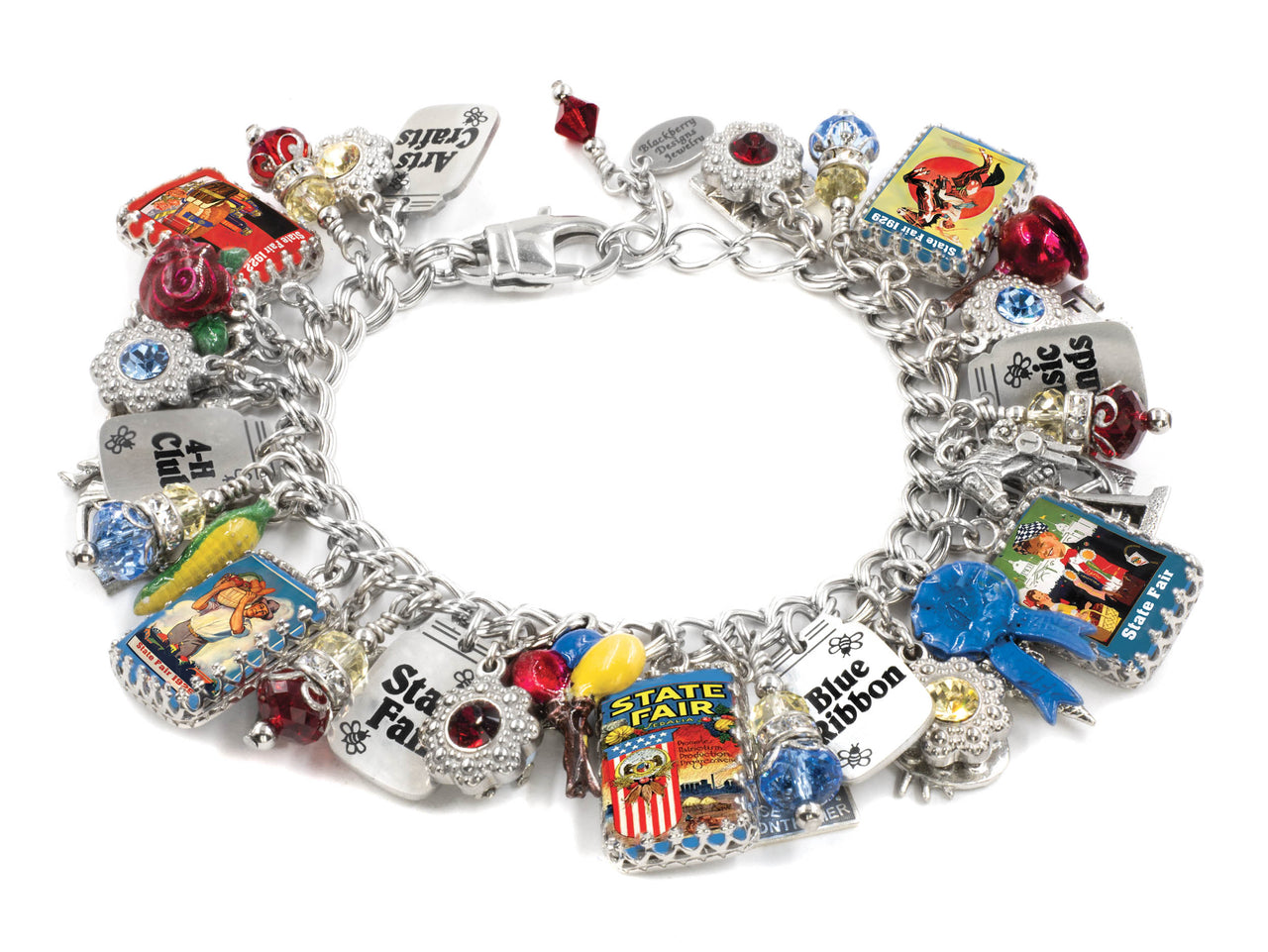 State Fair Charm Bracelet Personalized with Mason Jars